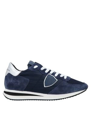 Philippe Model Sneakers Size Textile Fibers, Leather - Blue