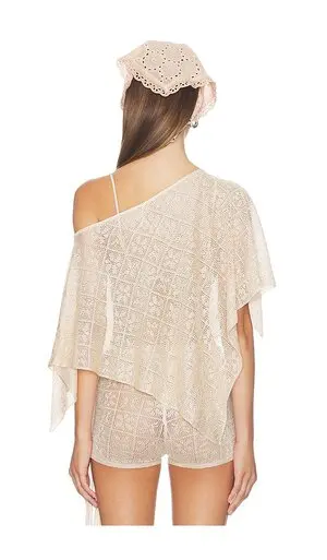 TIGER MIST Fern Crochet Poncho