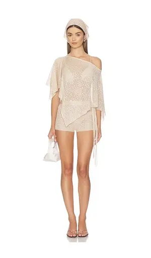 TIGER MIST Fern Crochet Poncho