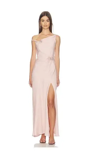 MOTHER OF ALL Ethel Ripple Maxi Dress - Powder