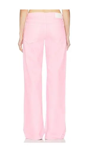 FRAME The Gray Wide Leg Jeans In Pink