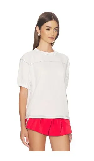 Good American The Gym Tee In Ivory