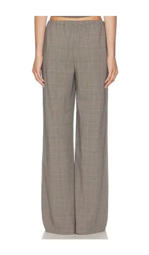 Good American The Pull On Trouser In Brown