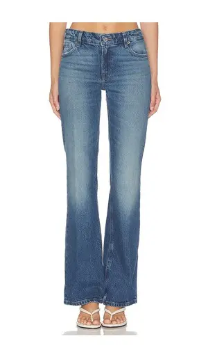 Good American Vintage Low Rise Bootcut Jean In Blue - Indigo1320