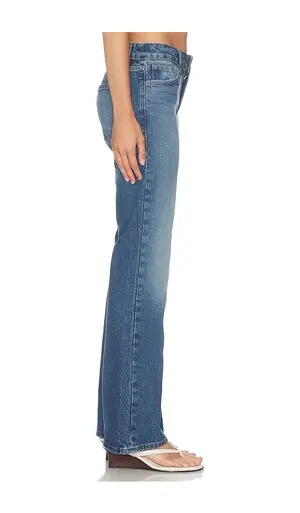 Good American Vintage Low Rise Bootcut Jean In Blue