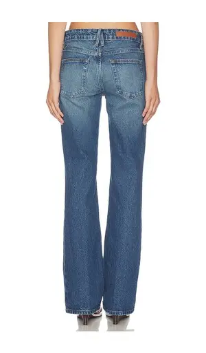 Good American Vintage Low Rise Bootcut Jean In Blue