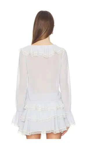 Tularosa Solia Blouse In Baby Blue