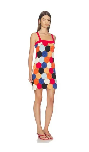 SIMONMILLER Beep Beep Crochet Mini Dress