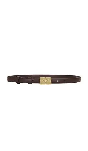 GANNI Kat Belt Small In Brown - Chicory Coffee