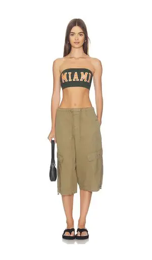 HYPE AND VICE Miami Bandeau Top In Green