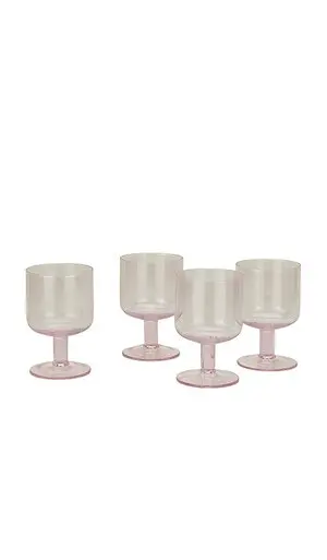 HAWKINS NEW YORK Seeded Glassware Set - Blush