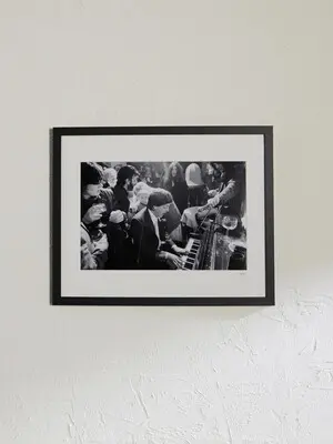 SONIC EDITIONS Framed 1981 Mccartney At The Wedding Print, 50" X 40&quot - Black