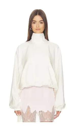 RÓHE Silk Blouson Anorak Jacket - Cream