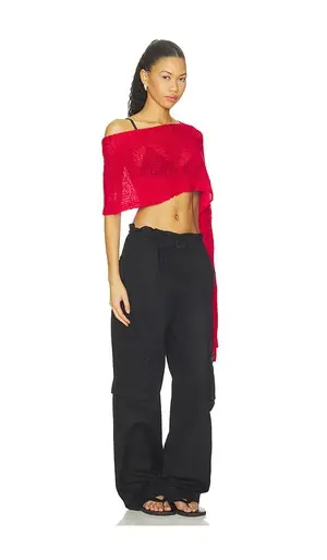 Superdown Miria Knit Cape Top
