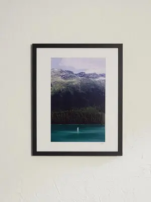 SONIC EDITIONS Framed 2017 St. Moritz Print, 40" X 50&quot - Multi