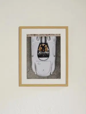 SONIC EDITIONS Framed 2026 Porsche 718 Rsk Spyder From Above Print, 40" X 50&quot - Multi