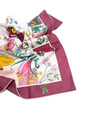 Gucci Printed Silk Foulard