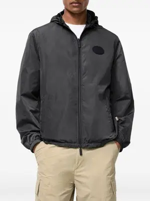 Burberry Check Blouson Jacket With Hood
