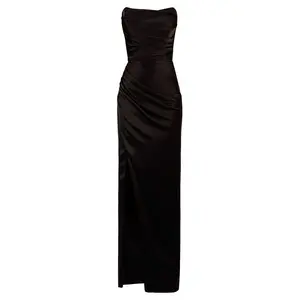 ALINA CERNATESCU Oblivion Corset And Draped Maxi Dress