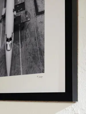 SONIC EDITIONS Framed 1977 Corcorde '77 Print, 40" X 50&quot - White