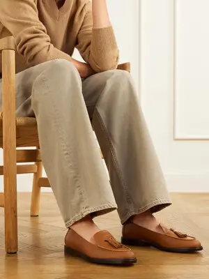 Manolo Blahnik Bucky Tasseled Loafers - Brown