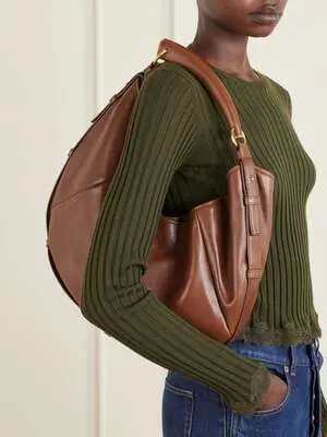 Saint Laurent Mombasa Medium Leather Shoulder Bag