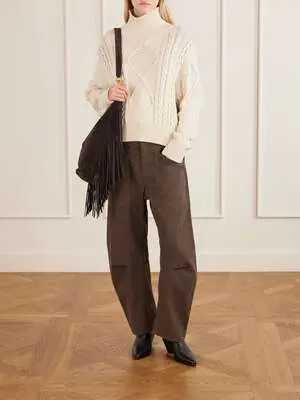 NILI LOTAN Asher Fringed Suede Shoulder Bag