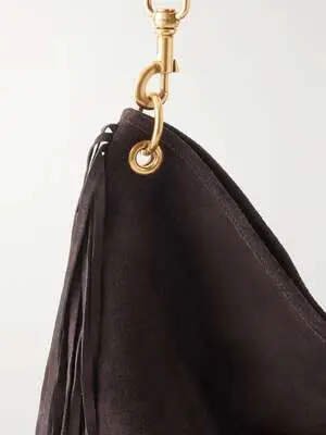 NILI LOTAN Asher Fringed Suede Shoulder Bag