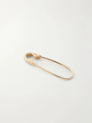 LOREN STEWART Mini Safety Pin Earring In 14-karat