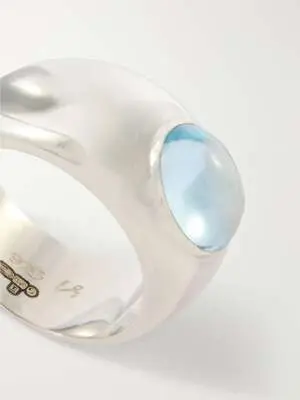 LOREN STEWART Gentry Sterlin Silver And Topaz Ring