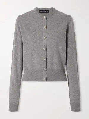 Dolce & Gabbana Cashmere Cardigan - Gray