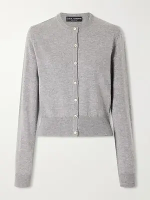 Dolce & Gabbana Cashmere Cardigan - Gray