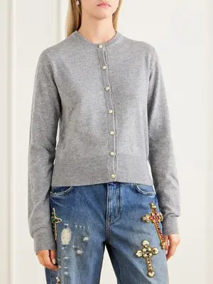 Dolce & Gabbana Cashmere Cardigan - Gray