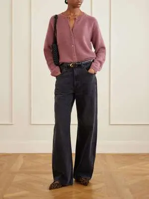 DÔEN Peroline Cashmere Cardigan - Brick