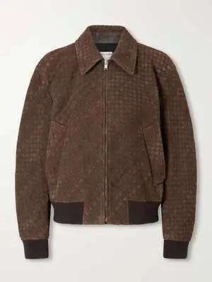 Bottega Veneta Intrecciato Suede Jacket