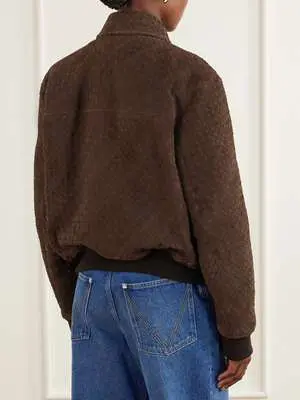 Bottega Veneta Intrecciato Suede Jacket