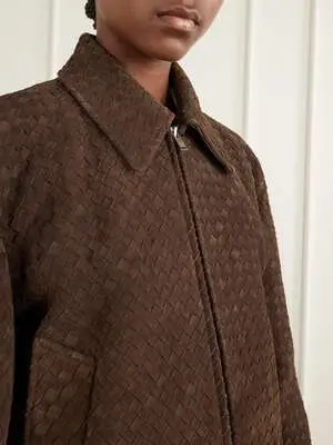 Bottega Veneta Intrecciato Suede Jacket