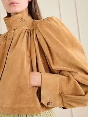 Chloé Cropped Suede Jacket