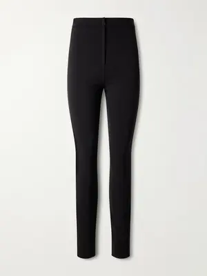 Dolce & Gabbana Stretch-jersey High-rise Tailored Pants - Black