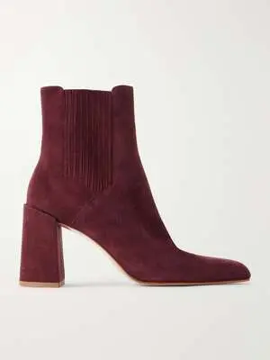 Gabriela Hearst Luke Suede Ankle Boots - Plum