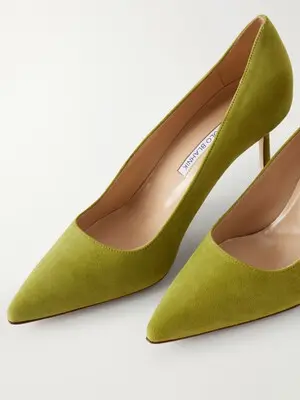 Manolo Blahnik Bb 70 Suede Pumps