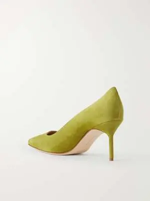 Manolo Blahnik Bb 70 Suede Pumps