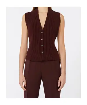 Max Mara V-neck Button-up Gilet