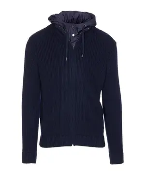 Herno Hooded Zipped Cardigan
