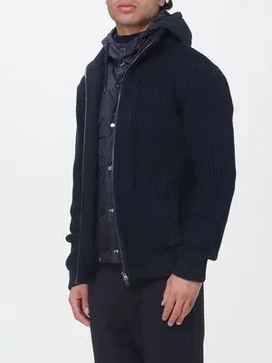 Herno Hooded Zipped Cardigan - Black