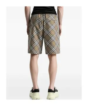 Burberry Chcked Drawstring Swim Shorts