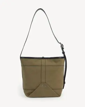 Kenzo Utility' Reversible Bucket Bag In Canvas And Leather
