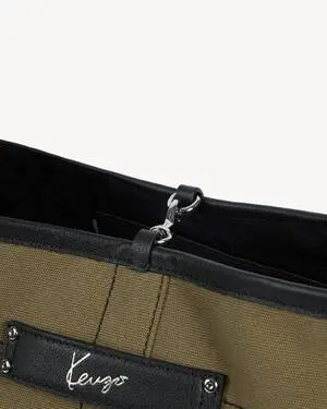 Kenzo Utility' Reversible Bucket Bag In Canvas And Leather