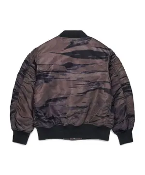 DIESEL® Camouflage-effect Logo-embroidered Bomber Jacket