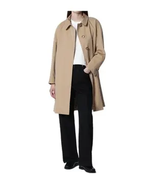 Burberry Concealed-front-fastening Trench Coat - Beige